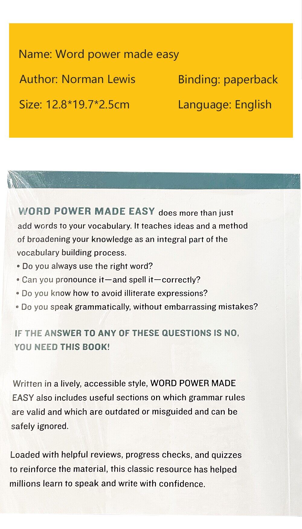 3Books Word Power Made Easy/ 30 Days To Better English/ Instant Word ...