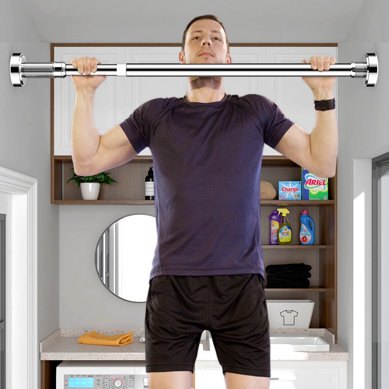 Multi Functional Adjustable Dry Clothes Rod Punch-free Telescopic Rod ...