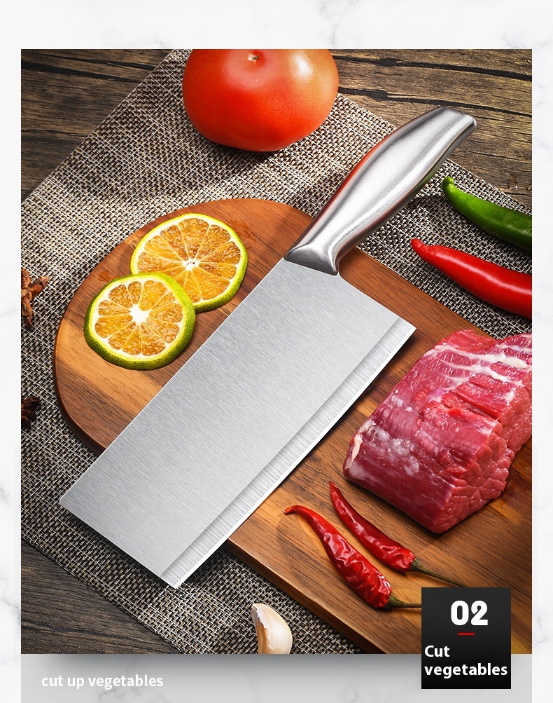 5 In 1 Authentic Japan Cleaver 304 Stainless Steel Kitchen Knife Set ...