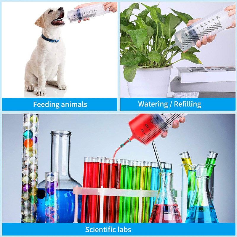 100ML-500ML Reusable Big Size Syringe Plastic Injector for Pets Cats ...
