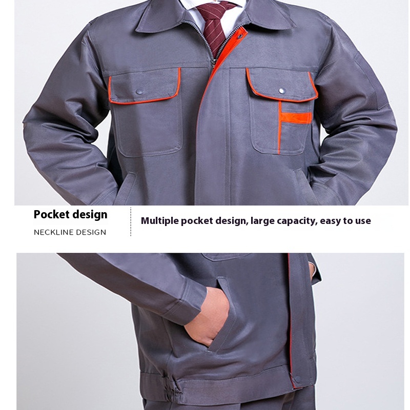 Labor Uniform PPE Safety Work Jacket Coverall Suit Men Women Heavy Duty ...