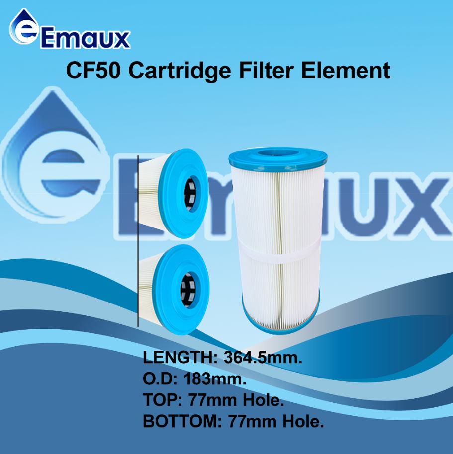 EMAUX Cartridge Filter Element Replacement -- CF25 | CF50 | CF75 ...