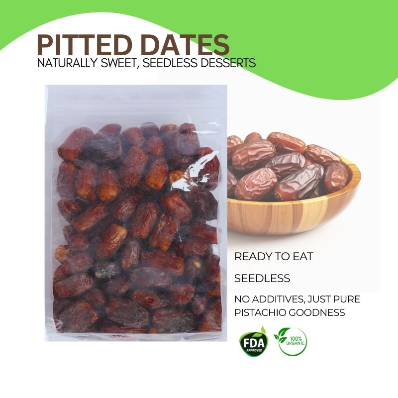 Dried Pitted Dates Seedless 100 grams - Naturally Good Sweet Perfect ...