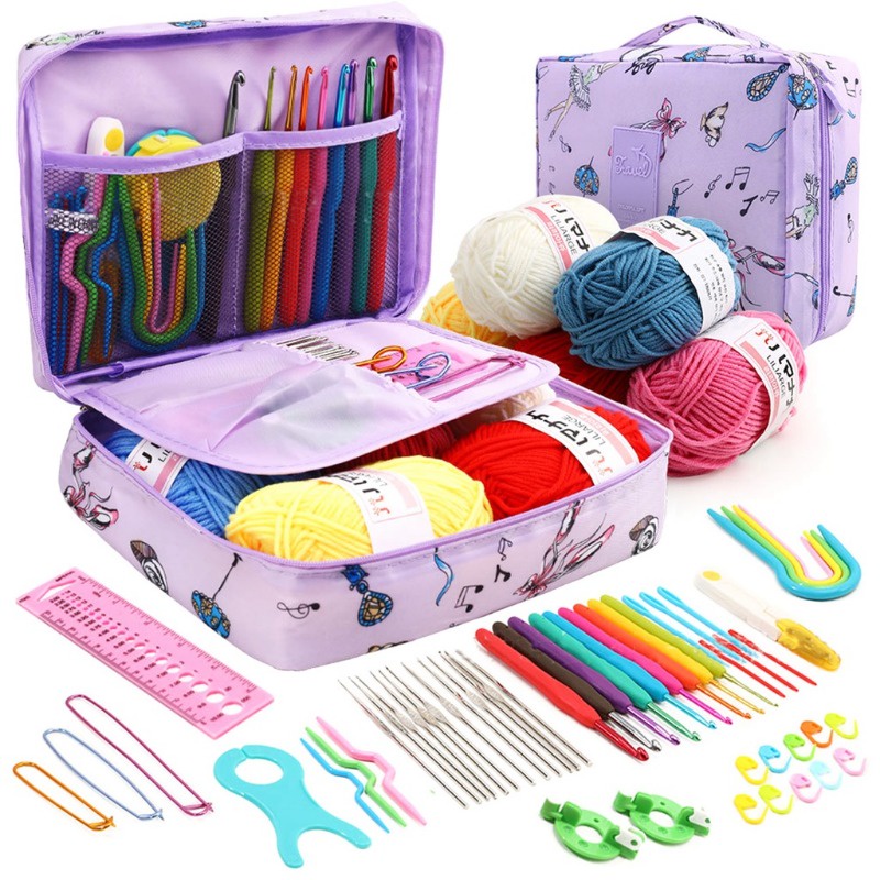 65PCS Beginner Crochet Set Kit For Adults Knitting Starter Kit Adults ...