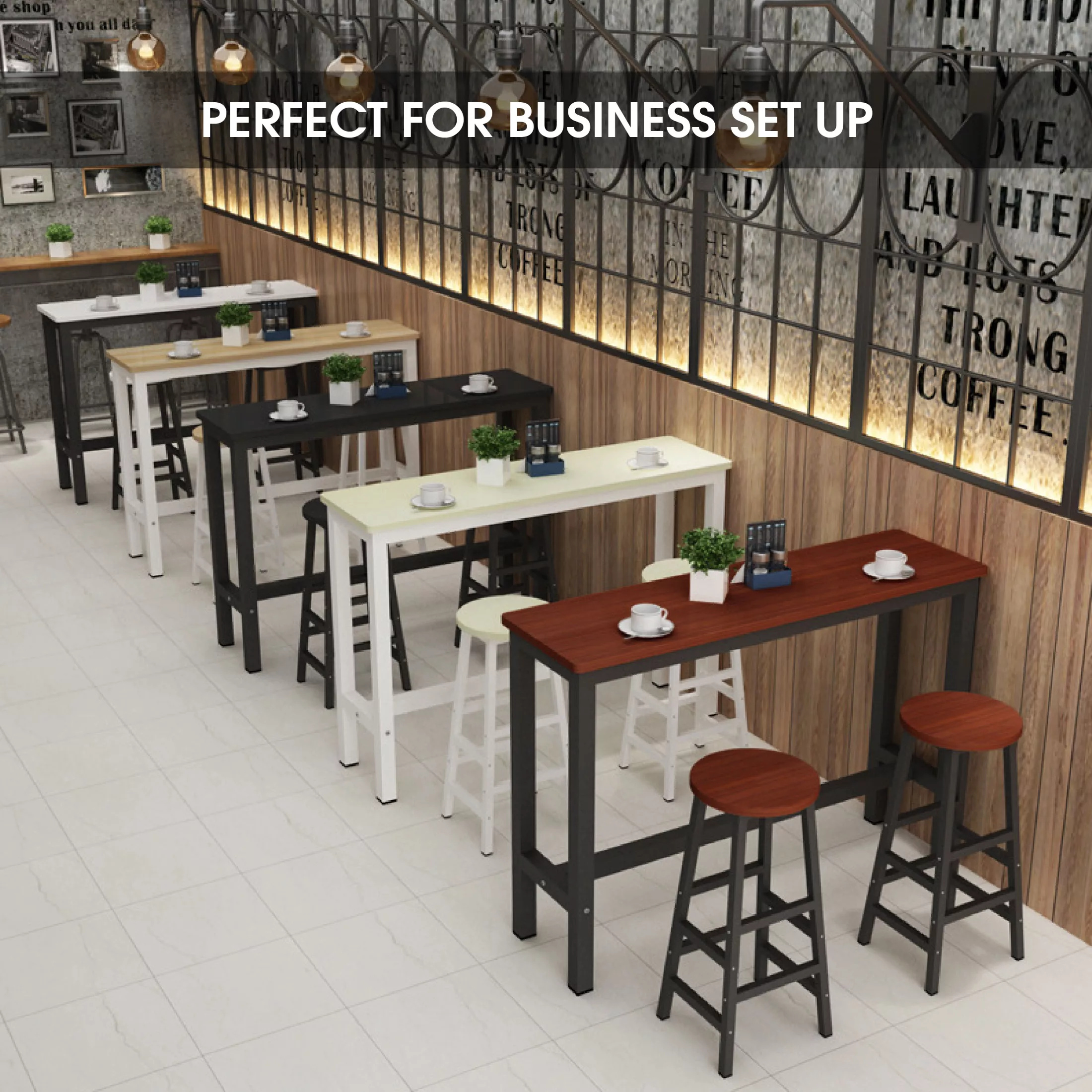 Mini Bar Table and Chairs Set 1 pc Bar Table and 2 pcs Bar Stool Bar ...