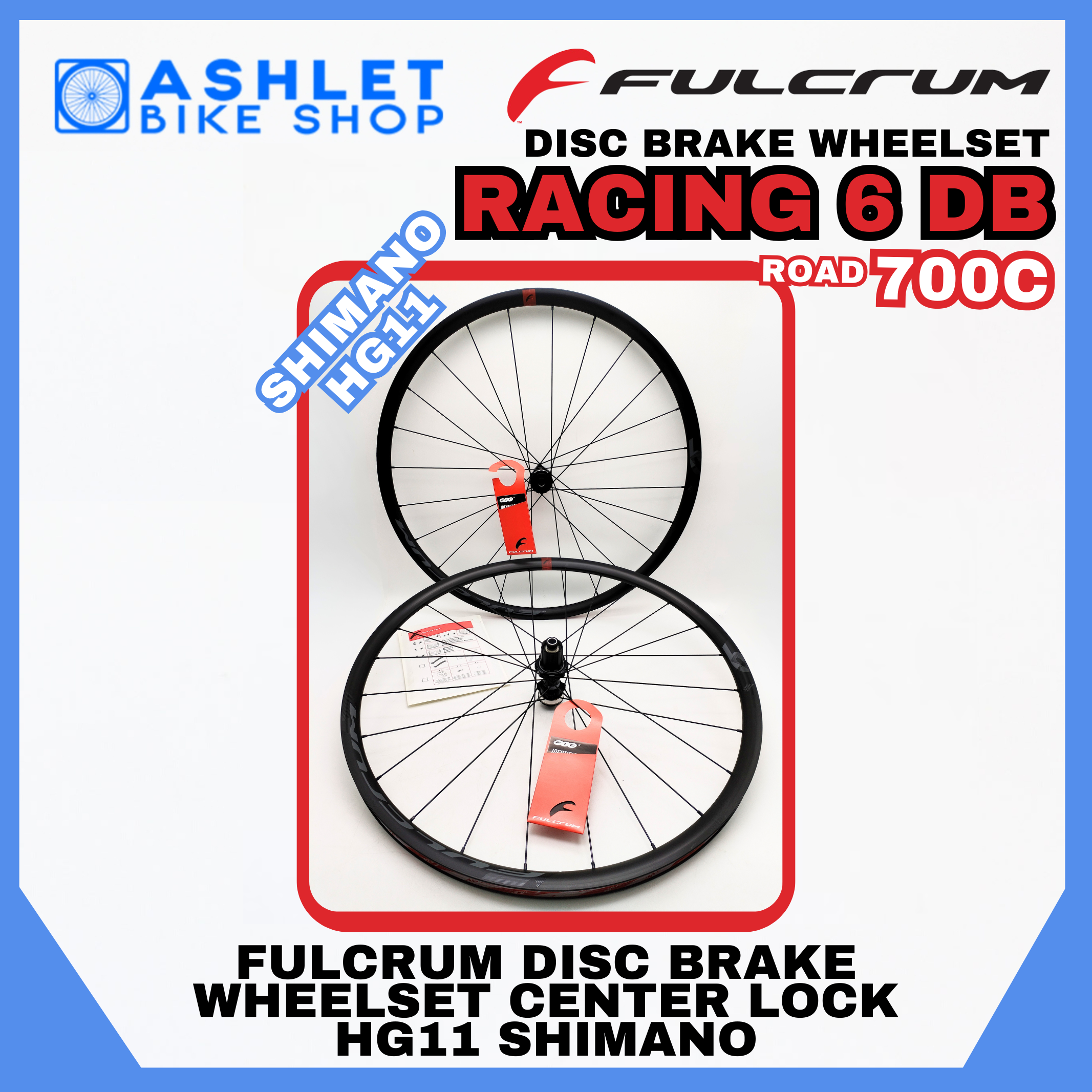 FULCRUM Disc Brake Wheelset RACING 6 DB C20 AFS 700C HG11 / SRAM XD ...