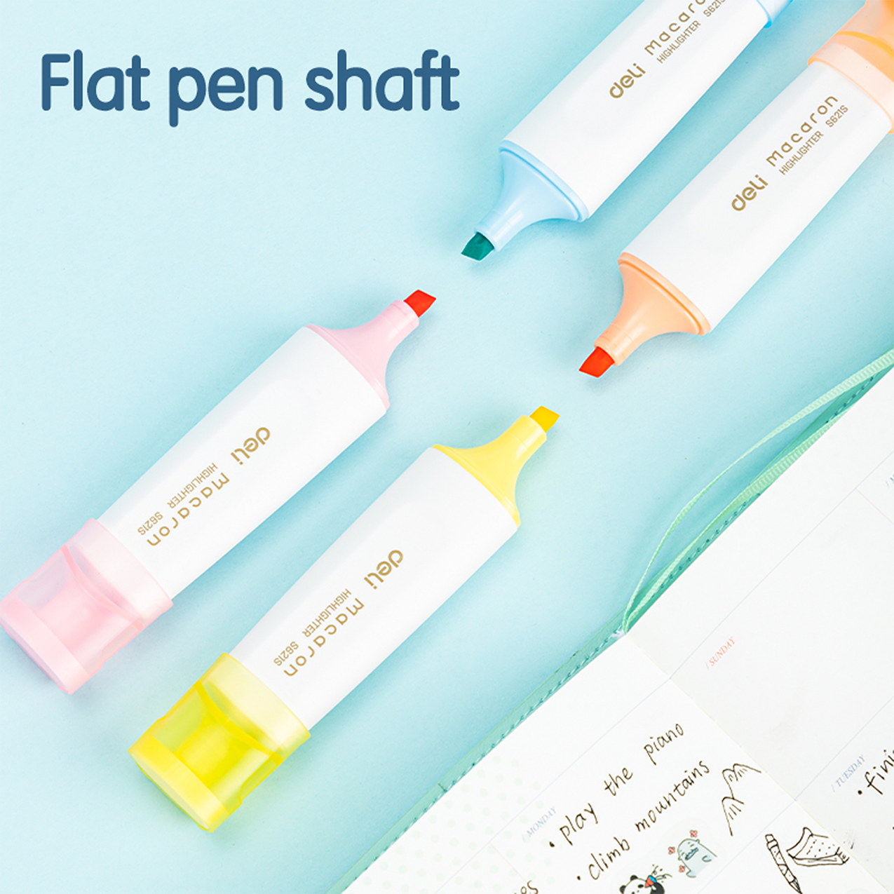 Deli S621S Macaron Highlighter Chisel Tip | Shopee Philippines