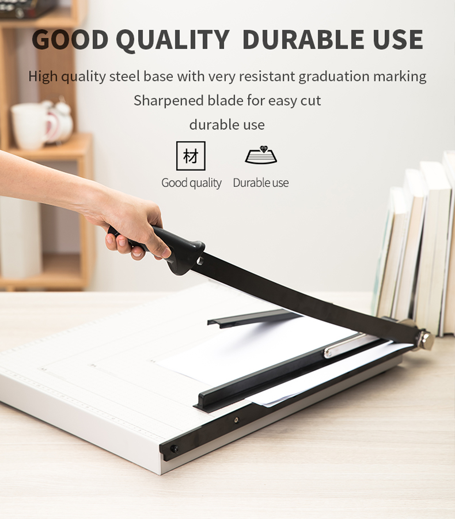 Deli 8012 Office Supplies - Metal Paper Trimmer 18x15 inch 1PC | Shopee ...