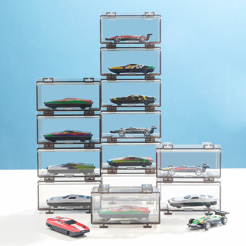 8-Slot Acrylic Toy Car Storage Box Display Cabinet Toy Car Model ...