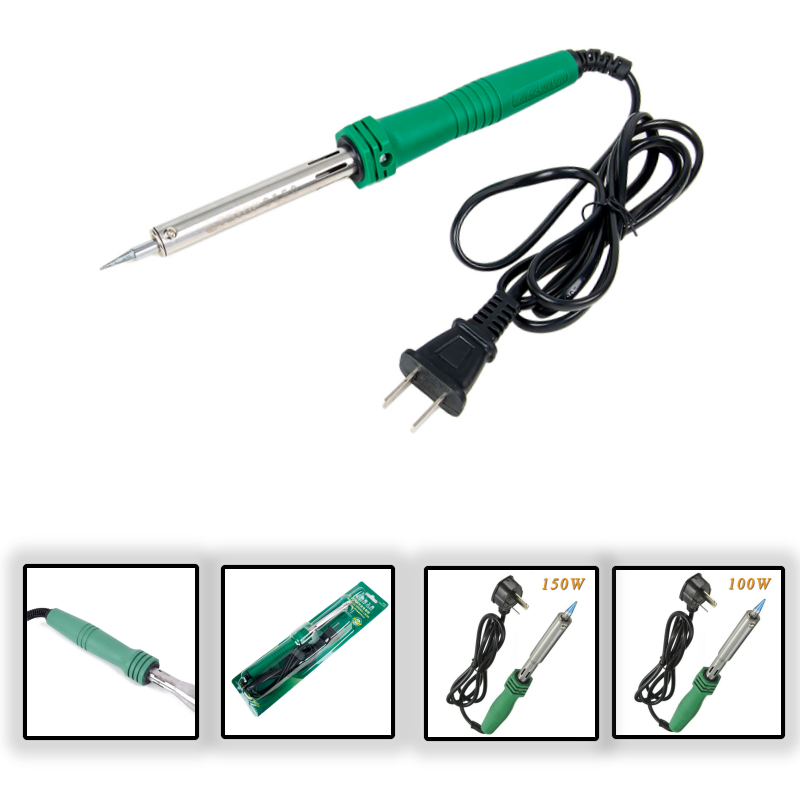 100/150W Adjustable Temperature Electric Iron Tool Plastic Handle ...