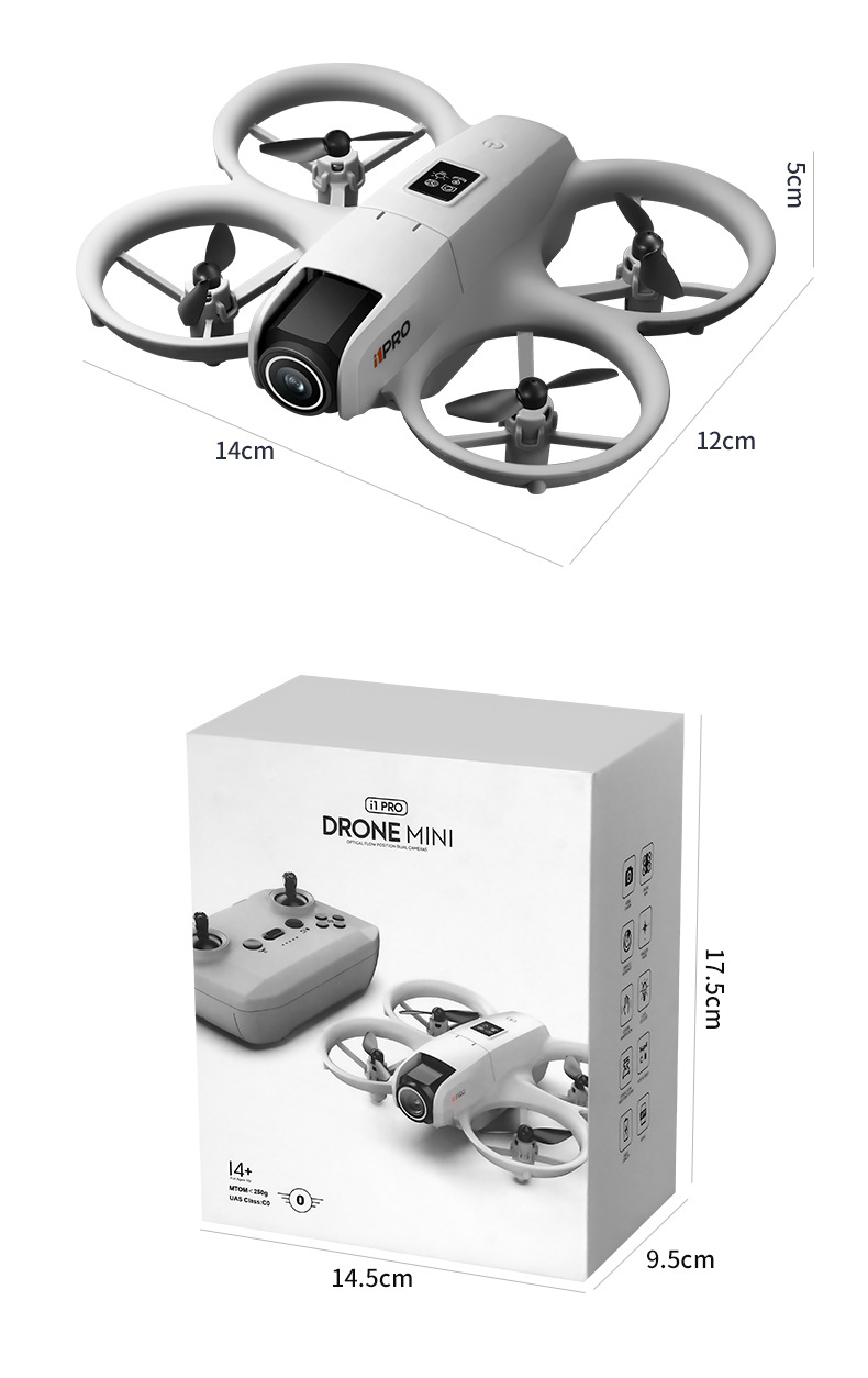 i1 PRO Drone Aerial Camera 4K RC Airplane Hovering Quadcopter Dual ...