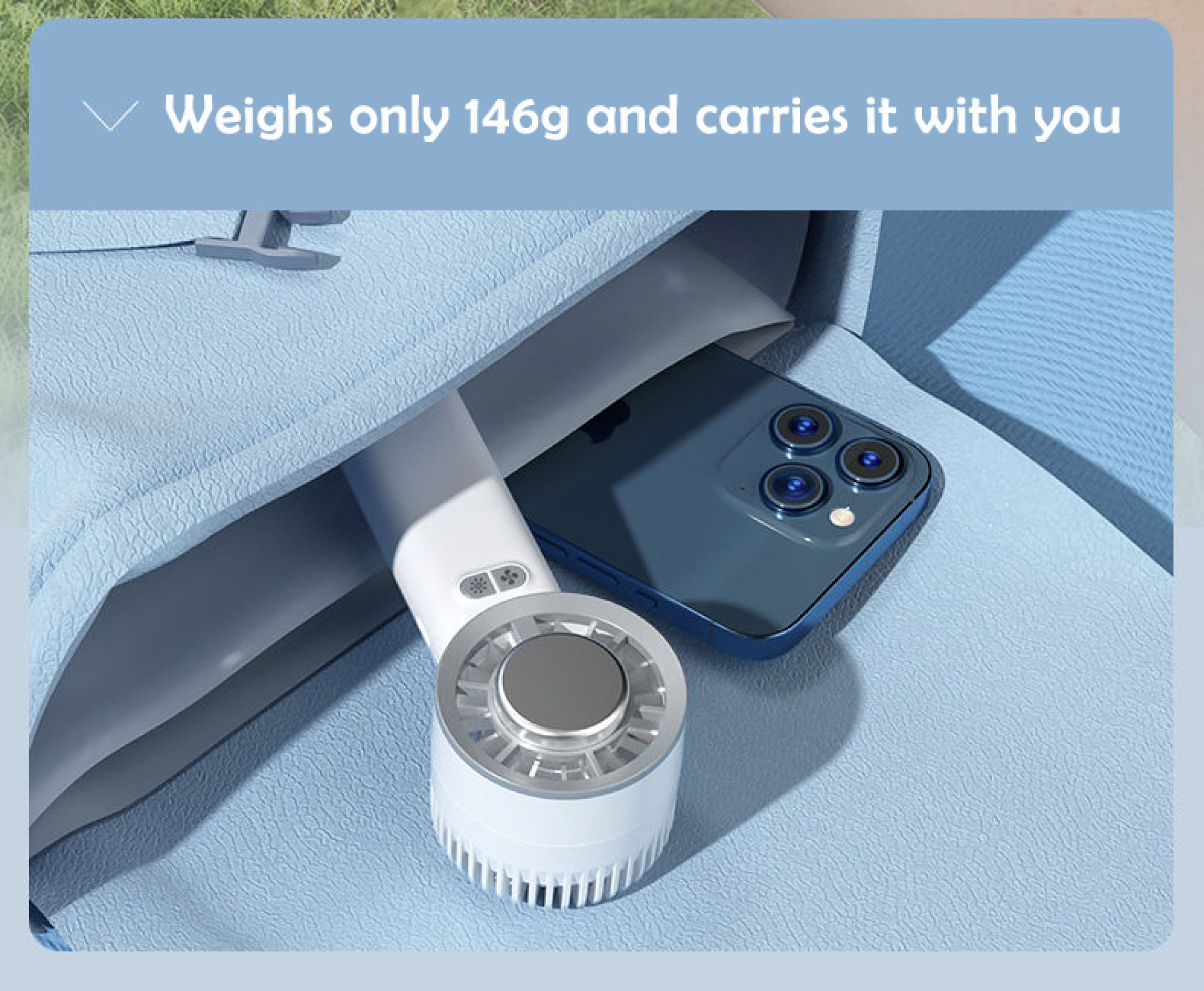 M11 Mini Turbo Fan Portable Fan Rechargeable 120 Speed Adjustment Handy ...