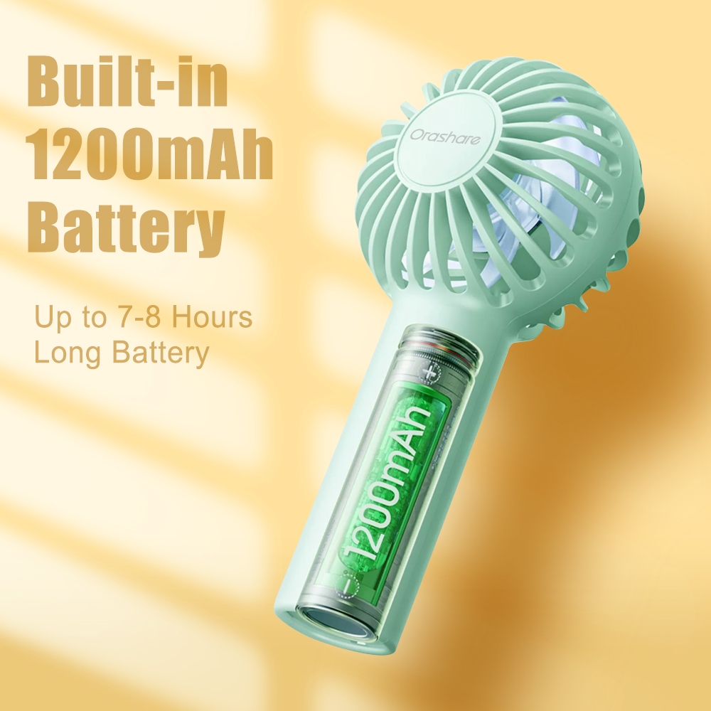 Orashare HF02 Mini Fan Portable and Lightweight 3 Speed Wind Hand Fan ...