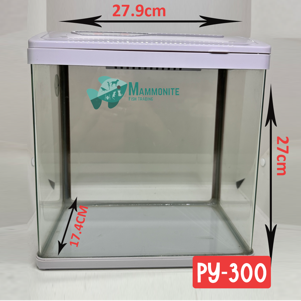 Aquarium Fish Tank Built-In LED Lamp with Filter Pump Infinity PY-300 ...