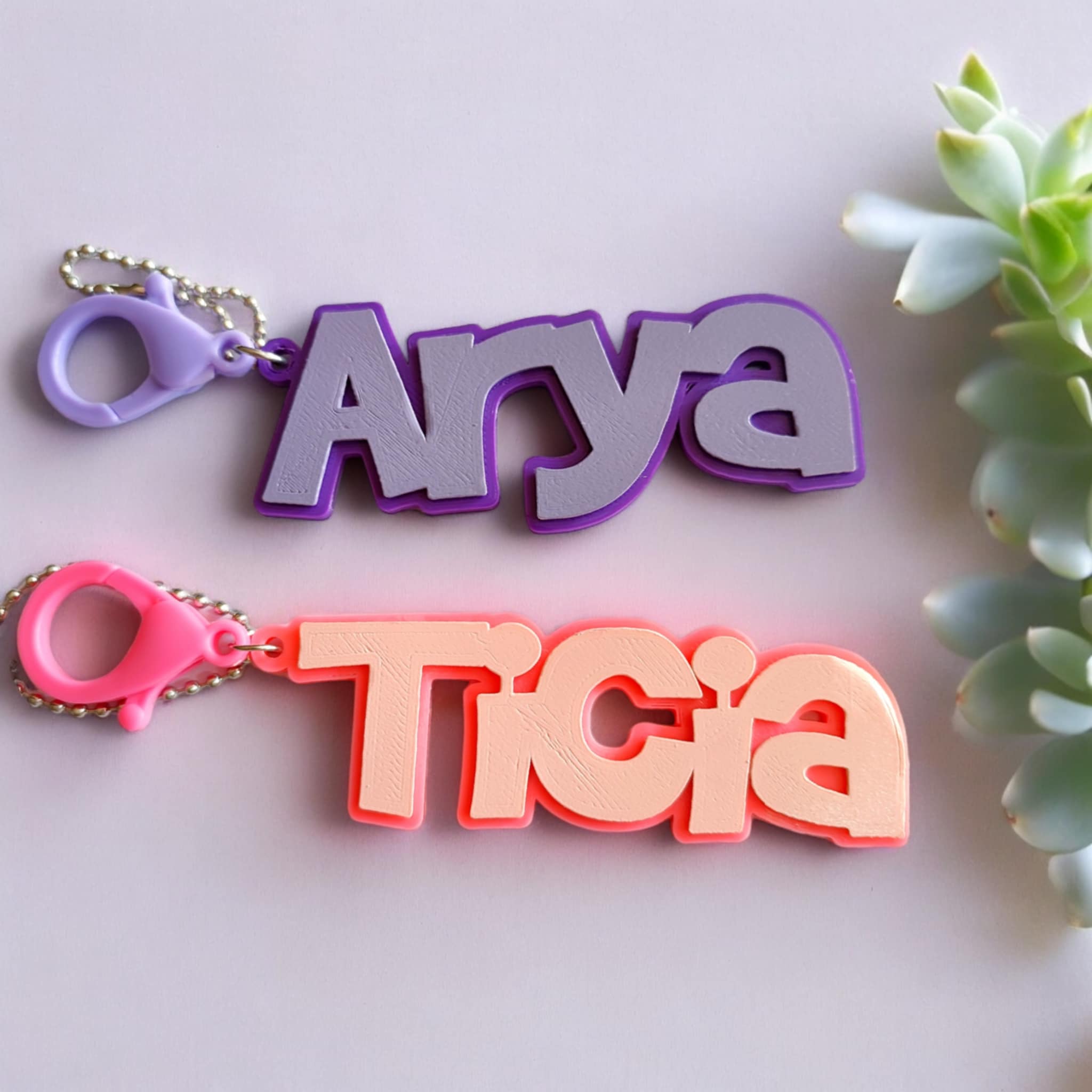 3D PRINTS Personalized Name tags for Tumbler, Water bottles, bag tags ...