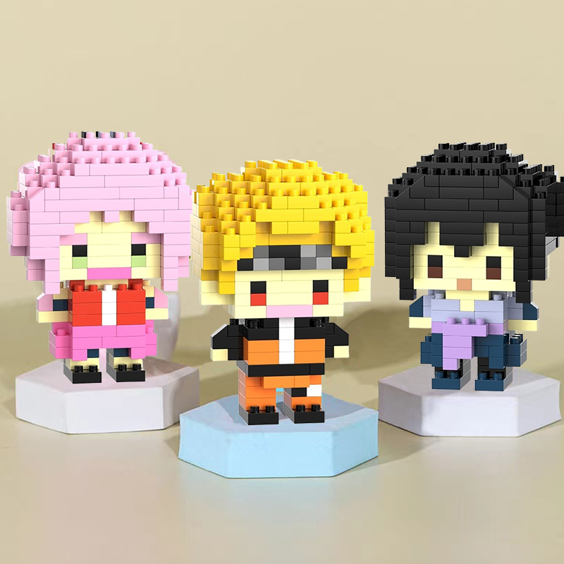 【DUZ】Naruto Building Blocks Anime Characters Cute Kid's Toys Kakashi ...