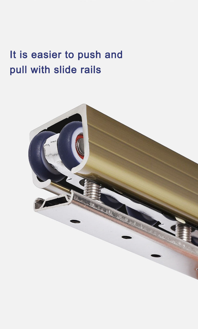 Gate Roller Sliding Door Roller Set 80kg with 2 meter Track | Shopee ...