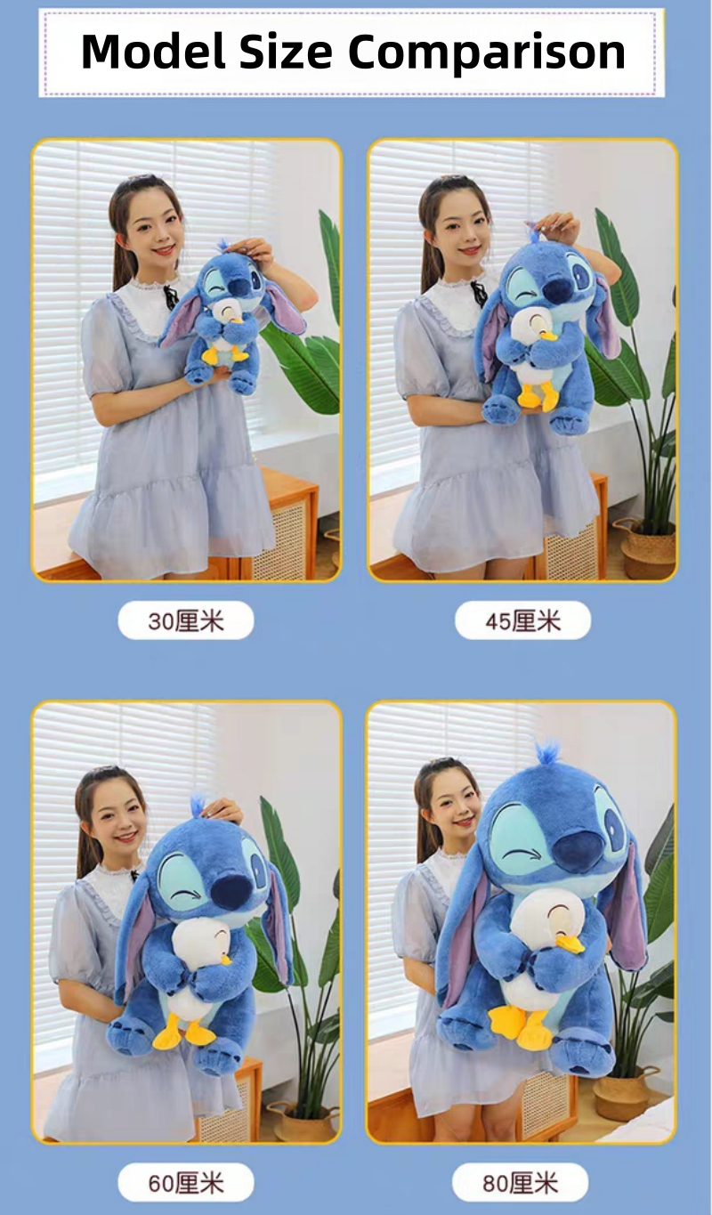 35CM-85CM Disney plush doll Stitch Lilo doll cute duck Stitch plush ...