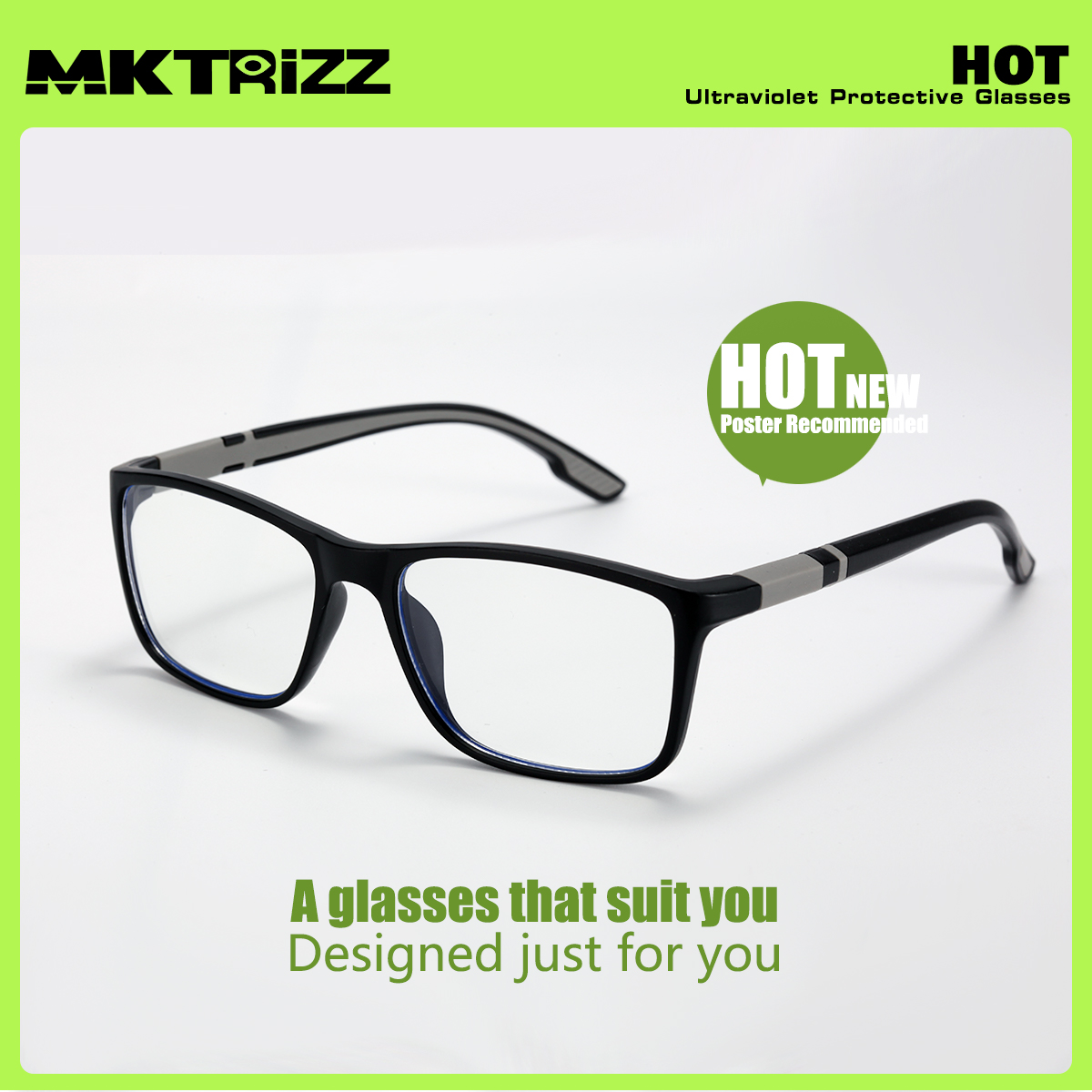 MKTRIZZ Photochromic Anti Radiation 2 In 1 Glasses For Man Eyeglasses ...