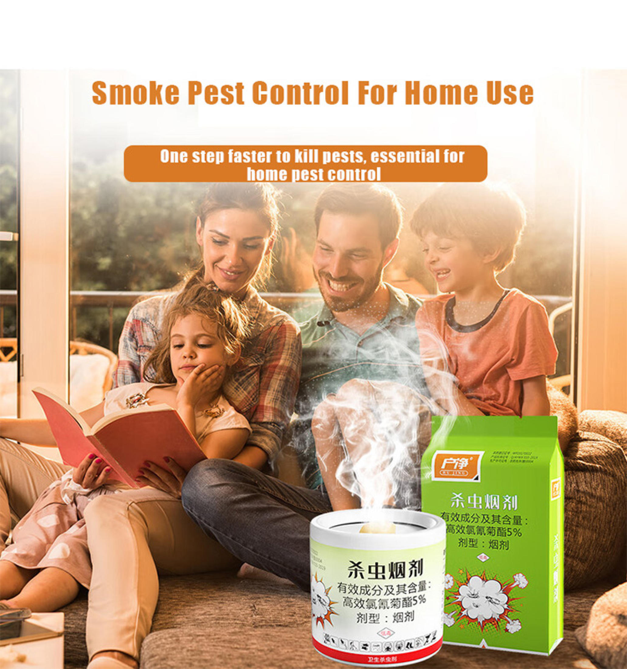 6PCS Powerful Smoke Insecticide Herb Repellent Insecticide Cockroach ...