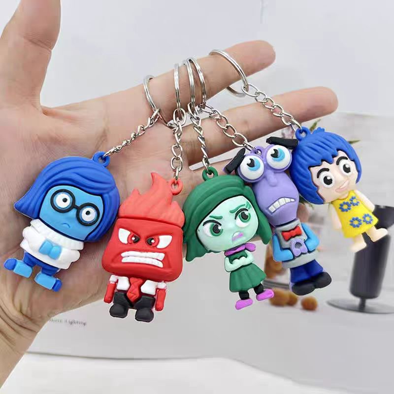 Inside Out Keychain hanging machine Backpack Pendant KidsToy Cartoon ...