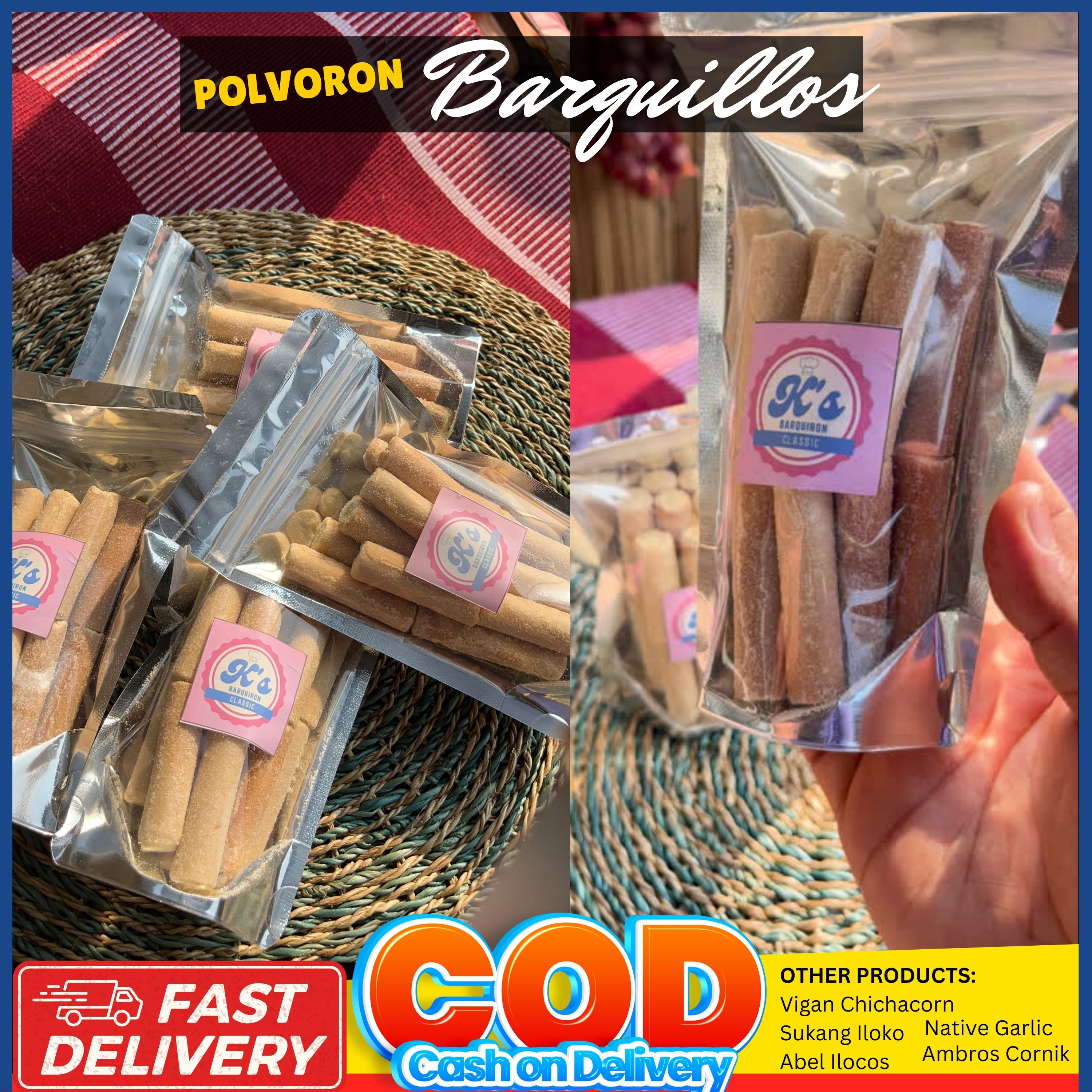 Barquillos De Polvoron 100g pasalubong snacks kutkutin | Shopee Philippines