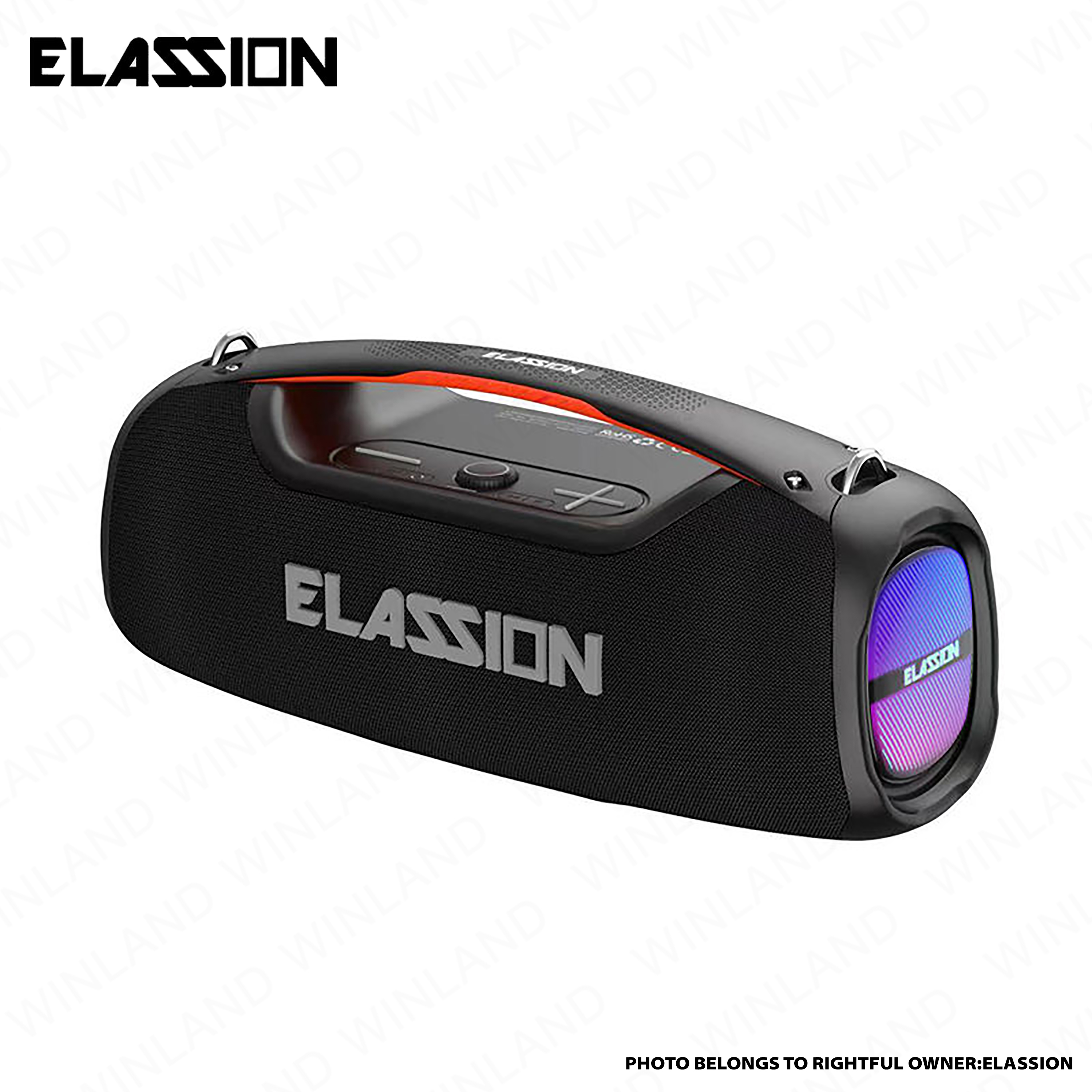Elassion by Winland 5.1 Channel Portable On-the-Go Speaker 100W w/ Wireless Microphone & IPX6 ...