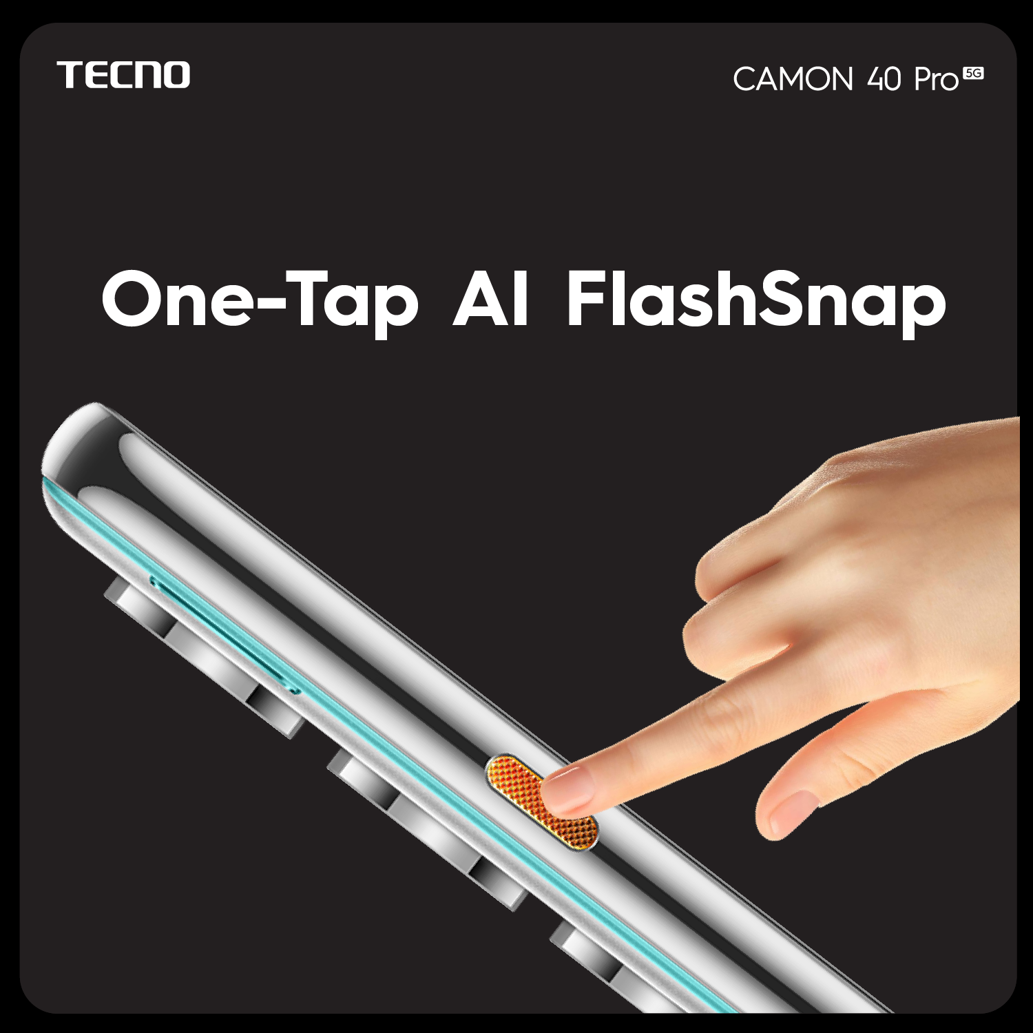 [NEW] TECNO Camon 40 Pro 5G 12GB| SONY 50MP AI Flash Snap | 144Hz Curved AMOLED | MTK 7300 ...