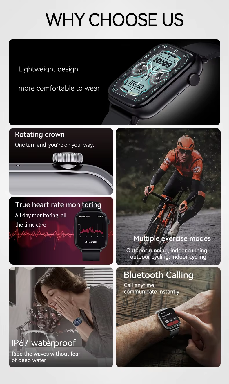 X12 Smart watch Men Women IP67 Waterproof Bluetooth SportsWatch 1.83 ...