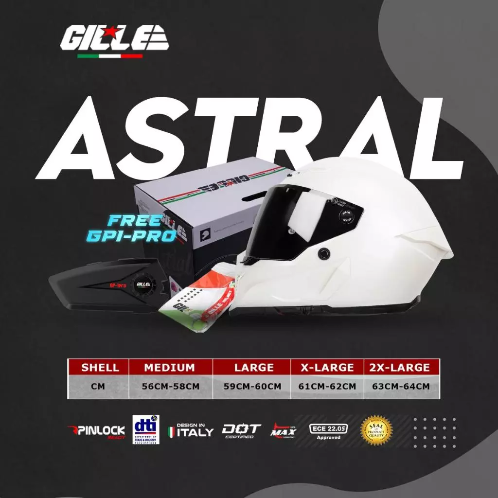 【𝑶𝒇𝒇𝒊𝒄𝒊𝒂𝒍】GILLE ASTRAL Maori Dual Visor Retro Vintage Helmet Full Face ...