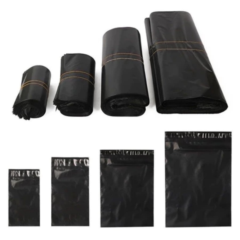 100pcs Black Courier Pouch Plain Pouch Thickened Express Envelope ...