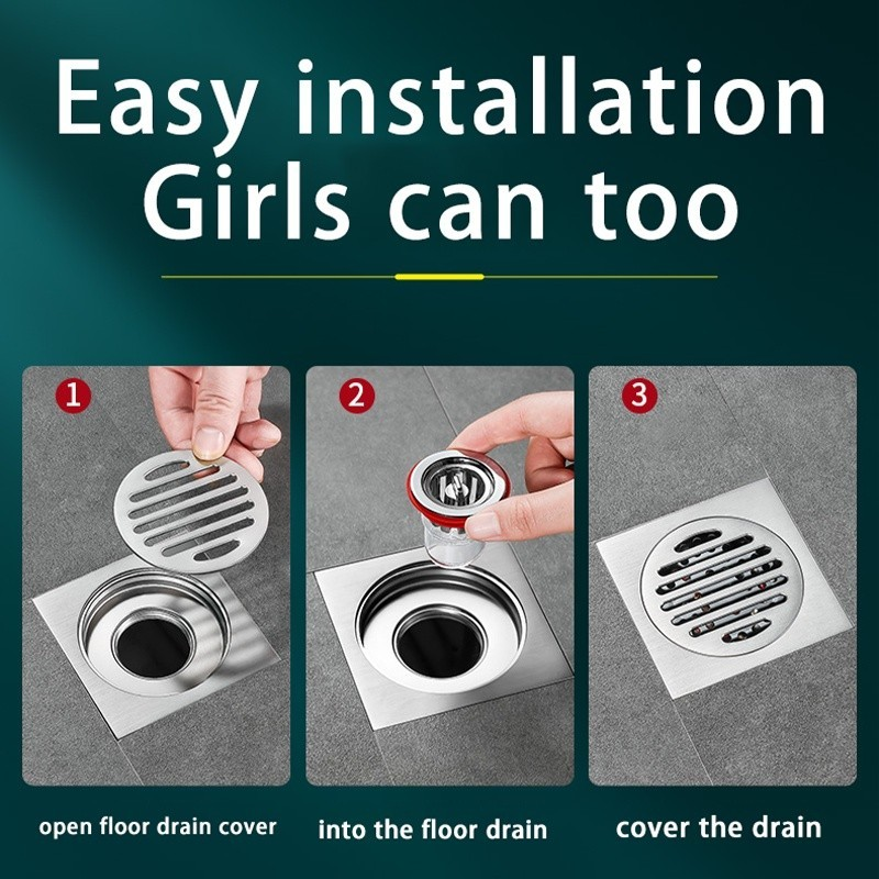 Anti-smell Odor Floor Deodorant Core Water Drain Filter One Way Valve ...