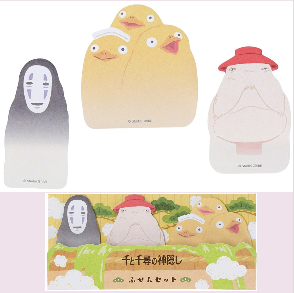 Studio Ghibli die cut sticky notes set My Neighbor Totoro Spirited Away ...