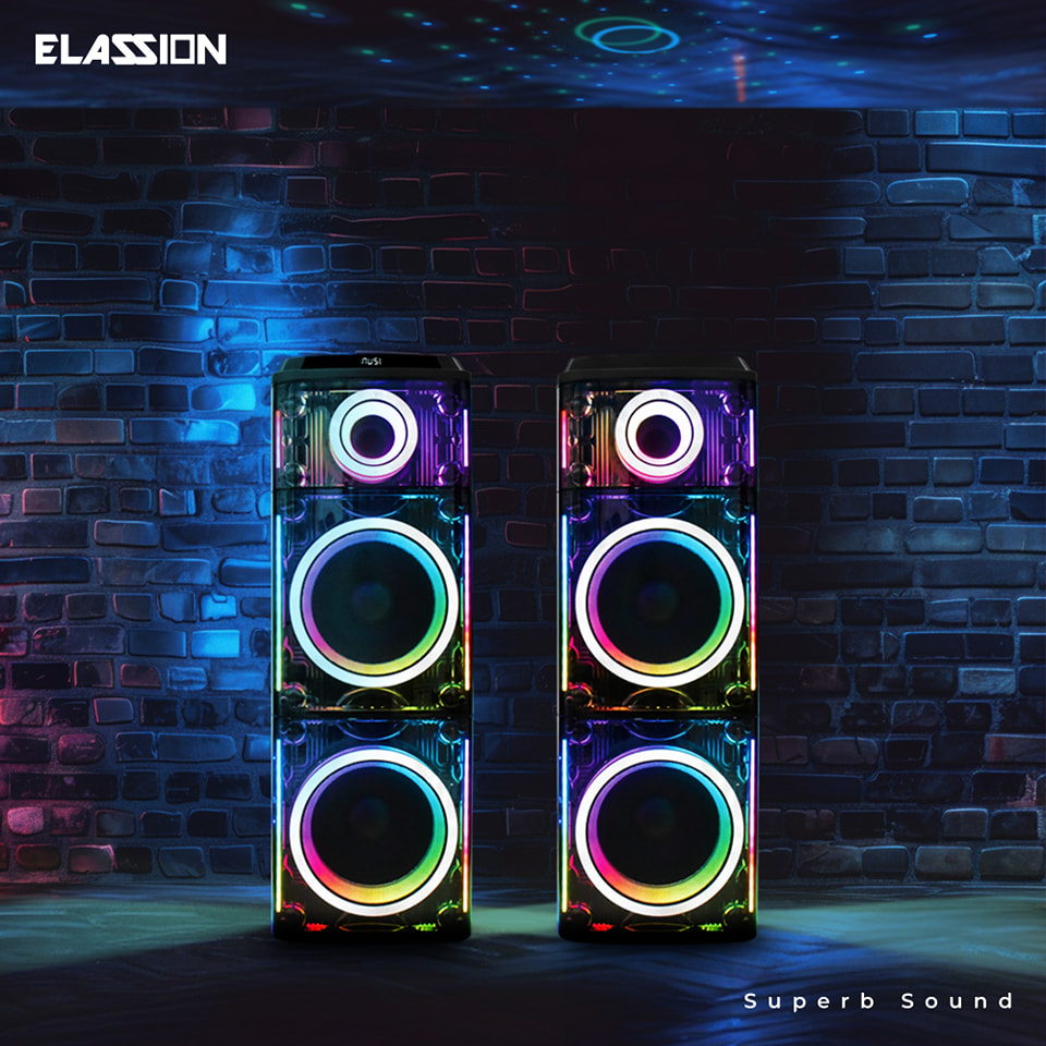Elassion l Hyperion 2 Pcs 12" Subwoofer Party Speaker 500W RMS Titan ...