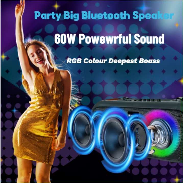 BTS-1709 Brudo Subwoofer BLUETOOTH Karaoke Speaker with free Wireless ...