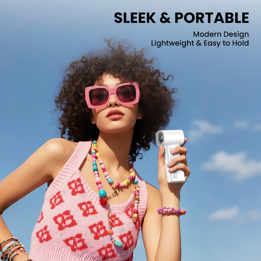 Orashare HF17 Handheld Mini Fan 4000mAh Rechargeable 5 Gear Strong Wind ...