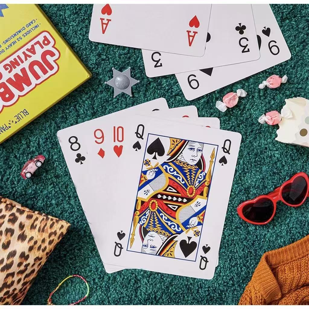 6 Times Jumbo Playing Cards Large Poker Cards 24 x 18 CM Giant Playing ...