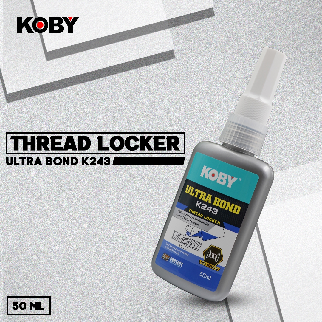 KOBY ULTRA BOND K243 THREAD LOCKER HIGH-STRENGTH SCREW LOCK ADHESIVE ...
