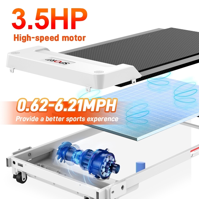 3.5HP Treadmill Electric Treadmill Adjustable Incline 1-15KM/H Bearing ...