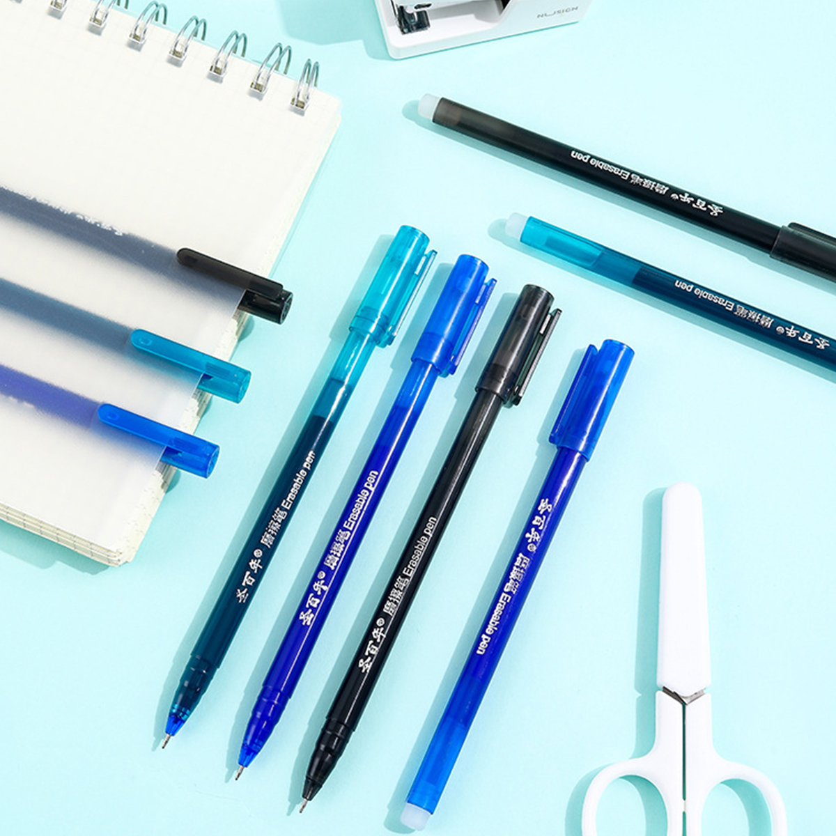 1pcs large capacity writing erasable pen Friction Erasable Ballpen With ...