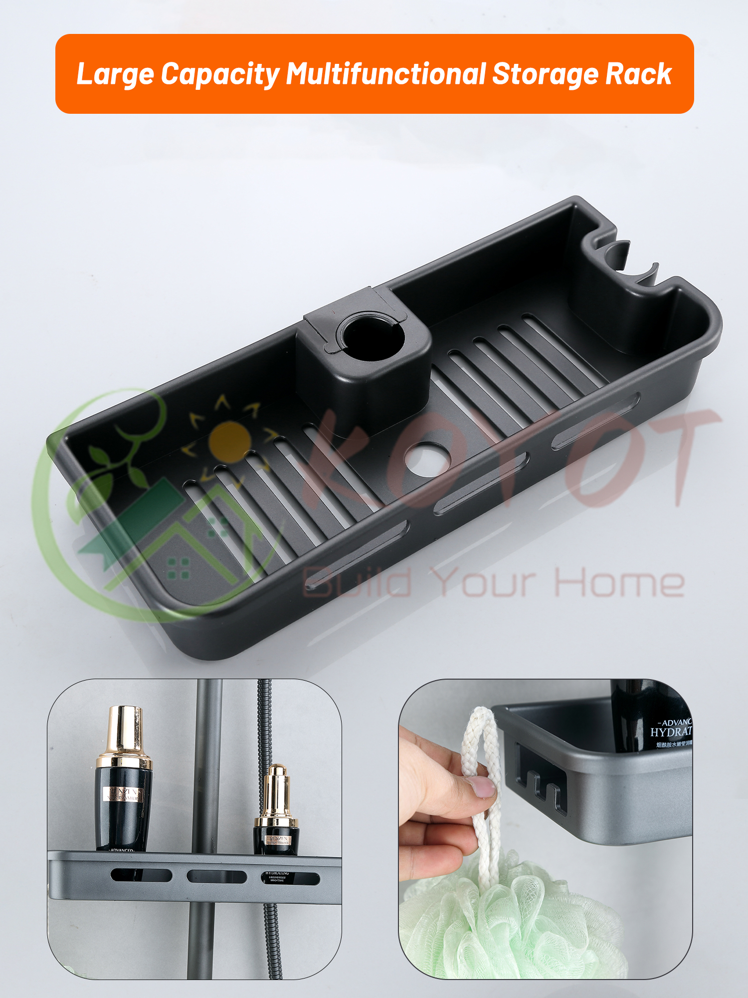 KOYOT Ambient Light & Digital Display Hot and Cold 4 in 1 Shower Set with Faucet Bidet Rain ...