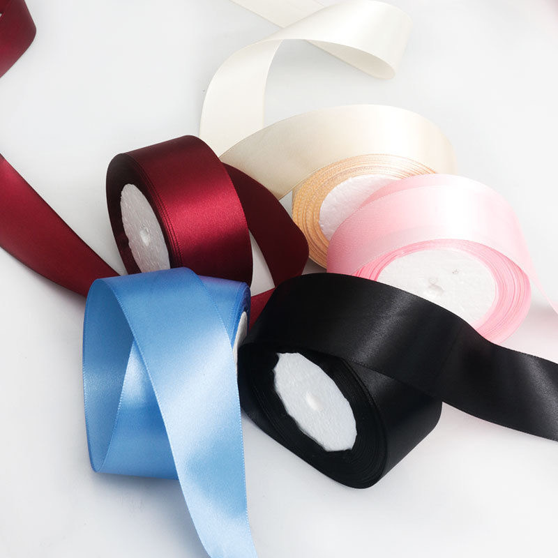 4cm (25 yards/roll) Satin Ribbon Roll Gift Packaging Ribbon Flower ...