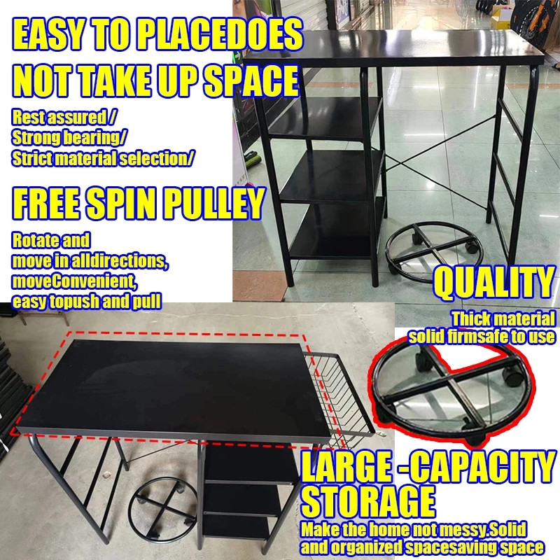 Kitchen Storage Rack Stand Heavy Duty With Roller Patungan Ng Kalan ...