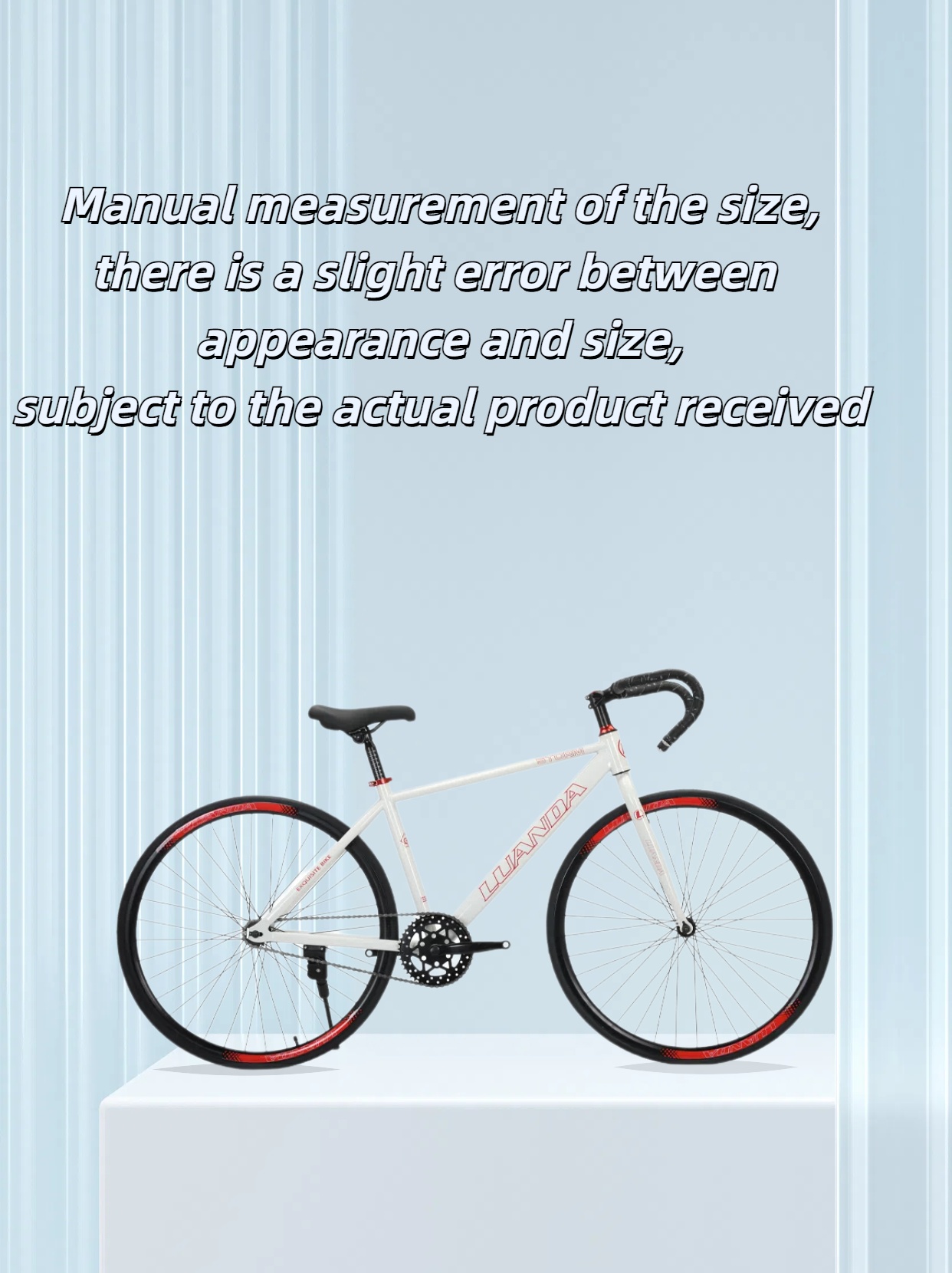 LUANDA Fixie Bike Fixed Bike Road Bike Adult Bike 700CC 7-Speeds Alloy ...