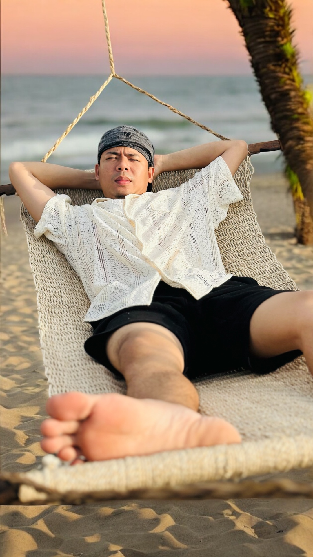 TIYA NATY Heavy Duty Abaca Hammock Duyan 6ft long Camping Hiking Beach ...