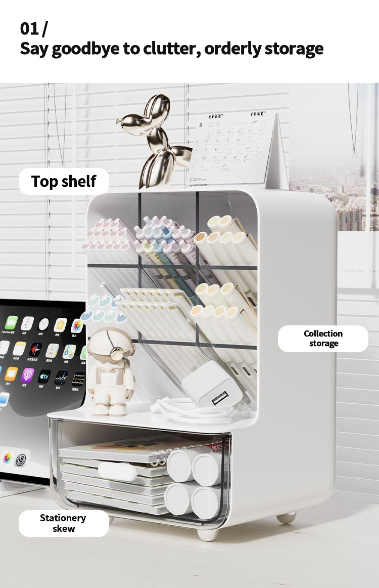 TTSM-Storage box slanted drawer style office pen holder student ...