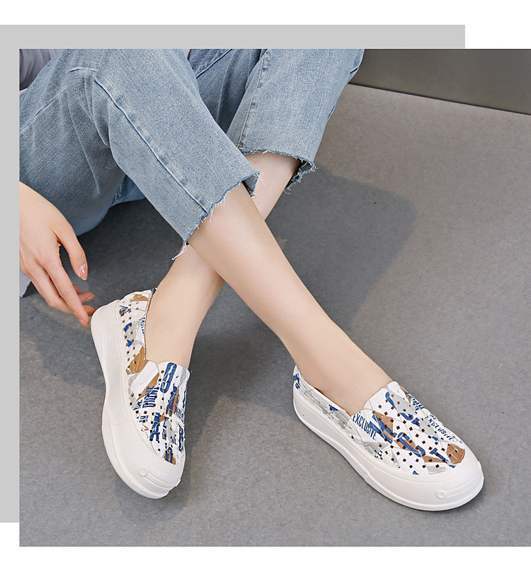 LYS Summer anti-slip breathable rubber beach shoes hole shoes for women ...