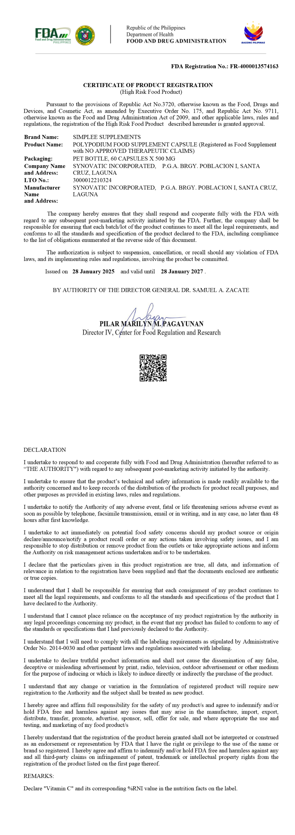 [NEW PRODUCT] Simplee Polypodium Capsule Supplement | Shopee Philippines