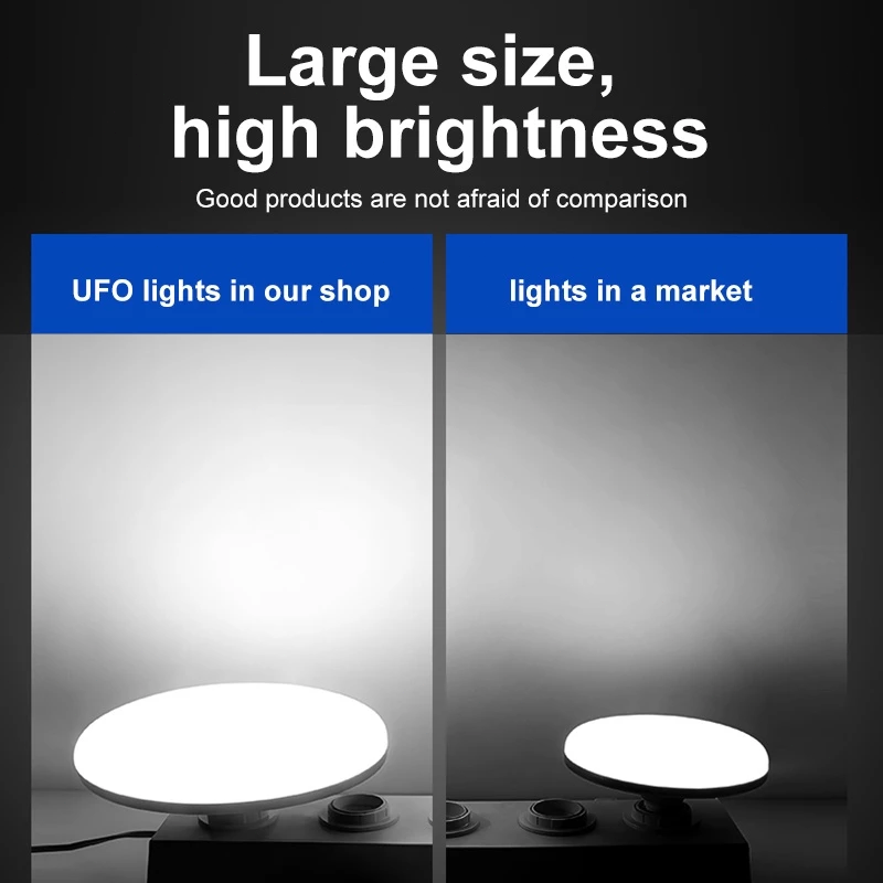Yowxii E27 LED Bulb UFO High BrightnessPhoto Bulb 15W/35W/65W LED ...