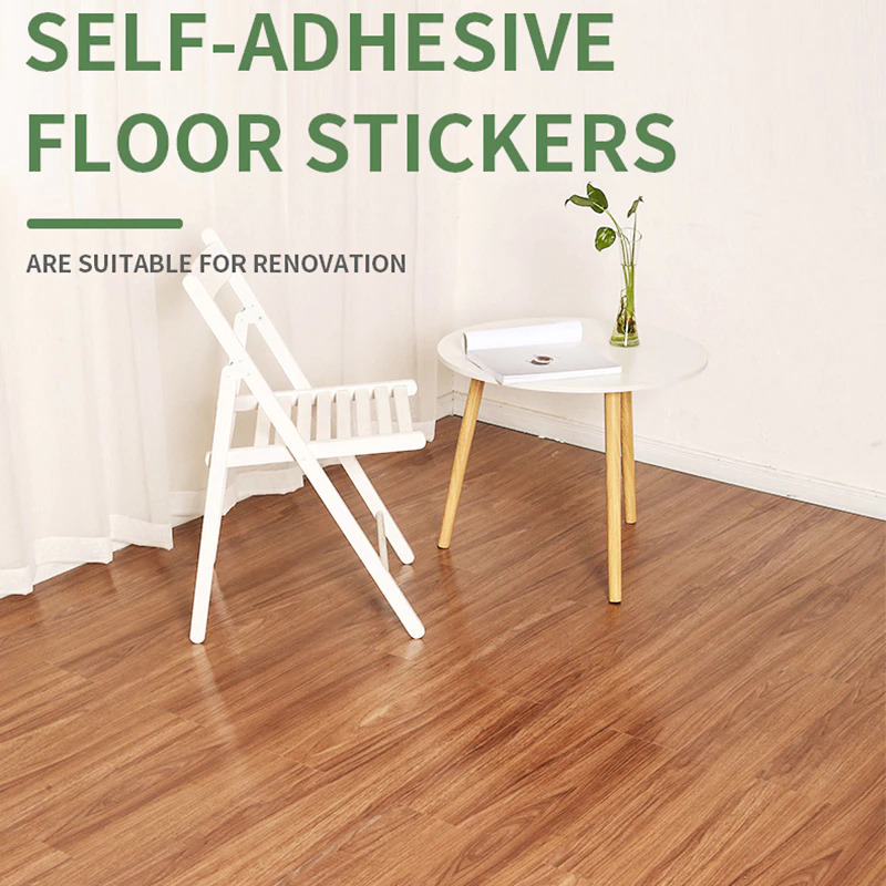 In stock 54pcs Vinyl Flooring Sticker Strong Adhesive PVC Tiles ...